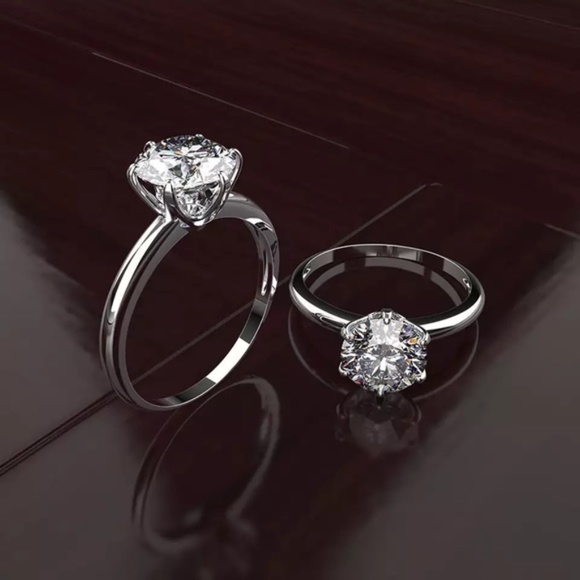 Sim Dia | Jewelry | 2ct Luxury Solitaire Diamant Ring 925 Solitaire ...